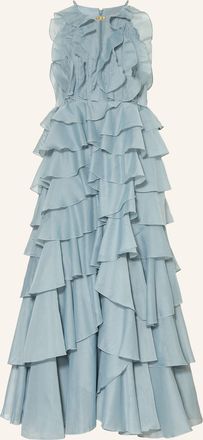 Aje Abendkleid Cleo Mit Volants blau