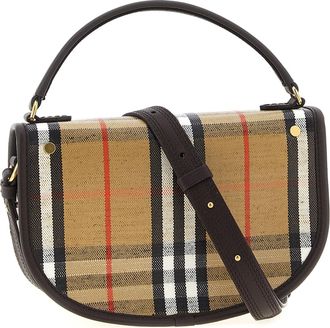 Burberry Highlands Fabric Shoulder Bag - Black