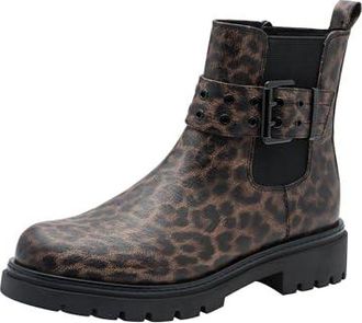 Marco Tozzi Marco Tozzi Chelsea 2-25437-45 Bottines tendance pour femme Marron l&eacute;opard Taille 38 EU, Marron l&eacute;opard, 38 EU