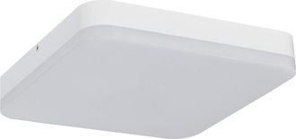 Müller-Licht LED Wand-und Deckenleuchte Ideal für Den Flurbereich, Quadratisch mit Bewegungs-und Dämmerungssensor, 3000 K, Plastik, 24 W, Warmweiß, mit Sensor, 205