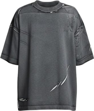 Paura Homme, Tops, Gris, Taille: M T-Chemises