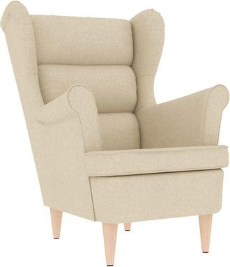 vidaXL Sessel Creme 74x84x100 cm Stoff Vidaxl