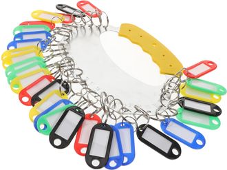 Hemobllo Praktische Schl&uuml;sselanh&auml;ngerplatte mit 30 Nummerierten Etiketten und Haken Kreativer Schl&uuml;sselorganizer f&uuml;r Lager und B&uuml;ro Langlebiges Material &Uuml;bersi