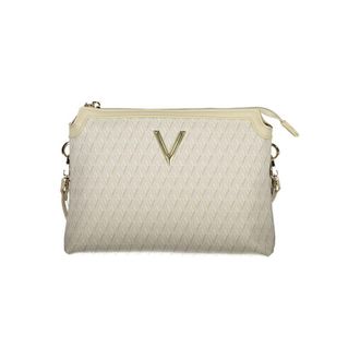 Mario Valentino Mario Valentino Beige Polyurethan Damen-Handtasche mit verstellbarem Schultergurt
