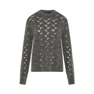 Seventy Pullover mit Rundhalsausschnitt und Pailletten - - Knitwear - Damen - Grau - L