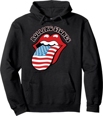 THE ROLLING STONES Rolling Stones Offizielle Vintage US-Zunge Pullover Hoodie