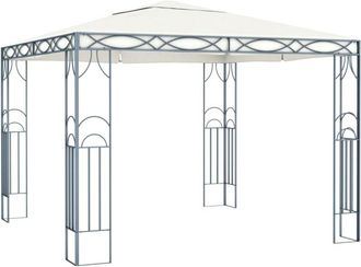 vidaXL Vidaxl - Tonnelle 300 x 300 cm Cr&egrave;me