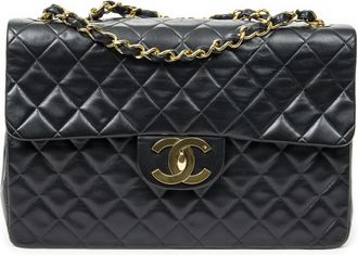 Chanel Crossbody Bags - Maxi Jumbo XL Flap - Gr. unisize - in Schwarz - f&uuml;r Damen