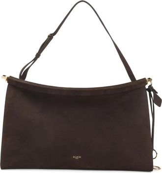 Alaia Alaia Crossbody Bags - Brown Suede Handbag With Adjustable Strap And Gold - Gr. unisize - in Braun - für Damen