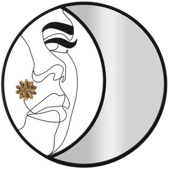 Paris Prix Miroir Mural Design Melly 80cm Noir