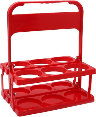 Generico Milch, Easy Cleanness, Mehrzweck-Halterung f&uuml;r Weingl&auml;ser, Pr&auml;sentation von Flaschen mit 6 &Ouml;ffnungen, faltbar, wiederverwendbar, vielseitig einsetzbar