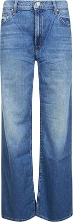 Mother Femme, Jeans, Bleu, Taille: W28 The Rerun Zip Sneak