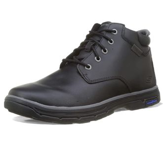 Skechers Herren Segment 2.0 Brogden Chukka-Stiefel, Black Leather, 47.5 EU
