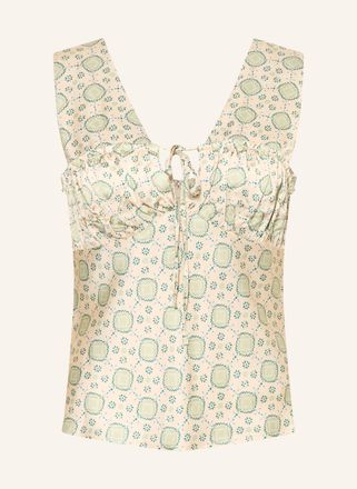 Claudie Pierlot Claudie Pierlot Blusentop Aus Satin beige