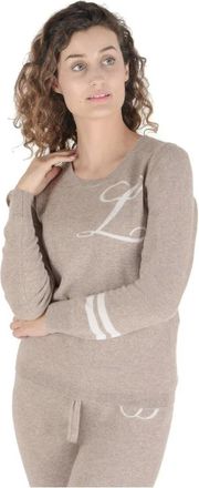 Dee Ocleppo Femme, Pulls, Brun, Taille: 38 FR Pull ras du cou en cachemire