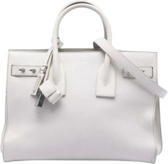 Saint Laurent Pre-owned Sac De Jour - Femme - Pre-owned - Blanc - Taille: ONE Size