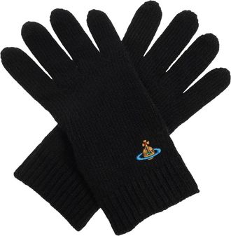 Vivienne Westwood unisex, Accessoires, Noir, Taille: M/L Gants en cachemire