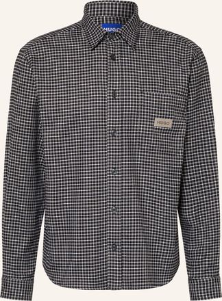 HUGO BOSS Hugo Hemd Ebalto Oversized Fit Aus Flanell grau