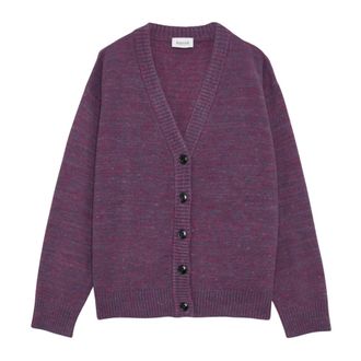 Amish Lila Kurzer Alpaka-Cardigan - - Knitwear - Damen - Mehrfarbig - XS