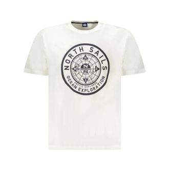 North Sails T-Shirt mit Rundhalsausschnitt - - Tops - Herren - Wei&szlig; - S