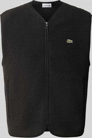 Lacoste Regular Fit Weste mit Logo-Applikation