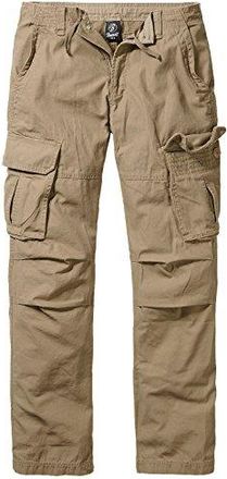 Brandit Texas Vintage Pantalon cargo pour homme Coupe ajustée - Beige - W48