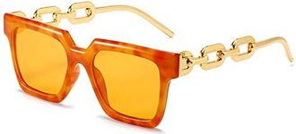 Generic 2025 designer hip-hop chaîne en métal photographie de rue lunettes de soleil ombre vacances en plein air plage (couleur : C, taille : moyen)