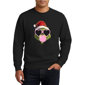 Generic Le Grinch Pull De Noel Homme Drole Famille Enfant col Rond Sweats Vetement 2025 Femme Pulls Pyjama Adulte Deguisement Ugly Sweater Christmas Sweatshir