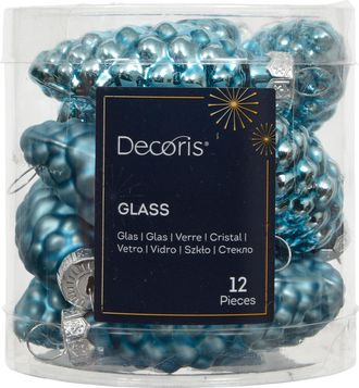 Kaemingk Christbaumschmuck Zapfen Glas 6cm x 12 St&uuml;ck Christbaumkugeln Weihnachtsbaumkugeln f&uuml;r Weihnachten - Christbaumschmuck & Weihnachtsbaumschmuck - Folkl