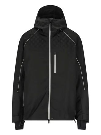 Gucci Kapuzenjacke mit Muster - Schwarz