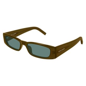 Saint Laurent Rechteckige Sonnenbrille - - Accessories - unisex - Braun - 54 MM