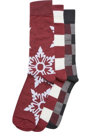 Urban Classics Socken Christmas Snowflakes
