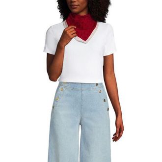 Lands End Leichter Schal, Damen, Größe:null regular, Rot, Polyester, by Lands End