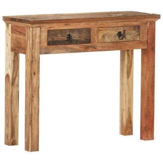 vidaXL Table console 90,5x30x75 cm Bois dacacia et de r&eacute;cup&eacute;ration Vidaxl