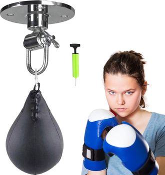 Generic Speed Bag: Boxsack mit Birnenball, Boxsack f&uuml;r Erwachsene, Speed-Boxs&auml;cke und Set, Boxball, Speedbag f&uuml;r Frauen, M&auml;nner, Erwachsene