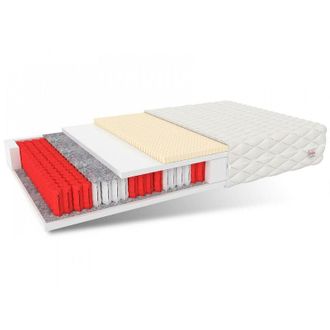 FDM Matratze 80x200 Multipocket Taschenfederkern rimini 7 Zonen 19 cm H3 Latex Polyurethanschaum jersey