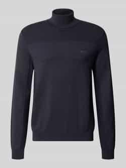 HUGO BOSS Regular Fit Rollkragenpullover aus Woll-Mix