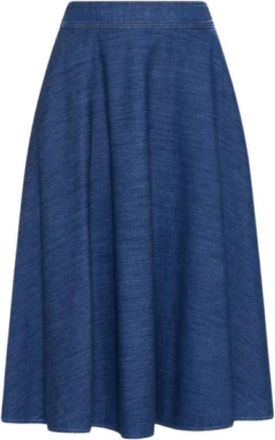 Marella Femme, Jupes, Bleu, Taille: 38 FR Figura Gonna