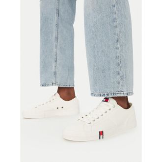 Tommy Jeans Sneakers aus Stoff Tommy Jeans Archive Vulc Y2K EM0EM01674 Wei&szlig;