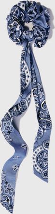 Maje Chouchou Avec Foulard Ruban Imprim&eacute; - Bleu Bandana Print - Maje