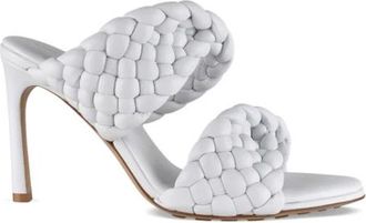 Bottega Veneta Femme, Chaussures, Blanc, Taille: 37 1/2 EU Mule Rembourr&eacute;e