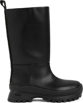 Stella McCartney Stella McCartney Stiefel - Black Alter-Leather Trace Tubo Boots - Gr. 37 (EU) - in Schwarz - f&uuml;r Damen