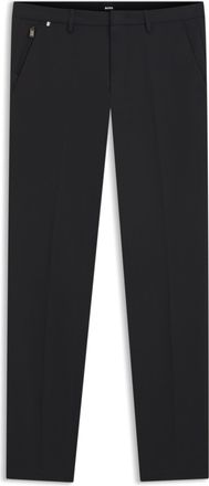 BOSS Herren Kaito1 T Slim-Fit Hose aus elastischem Baumwoll-Mix Schwarz001 46