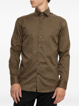 Etro Geometric-Printed Cotton Shirt - Green
