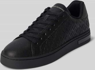 A|X Armani Exchange Sneaker mit Schn&uuml;rung und Logo-Muster