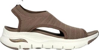 Skechers Femme, Chaussures, Brun, Taille: 38 EU Sandale Arch Fit Confortable