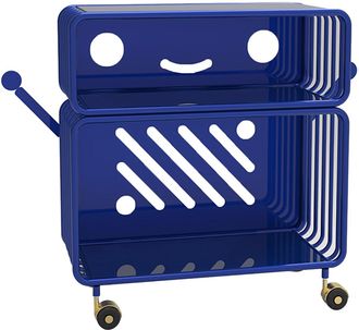 Generic Roboter-Bücherregal, Schmiedeeisen-Lagerregal ist stabil und robust, mit beweglichen Füßen, geeignet for Wohnzimmer, Schlafzimmer und Büro(Color5,60x3