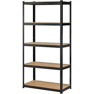 Yaheetech &Eacute;tag&egrave;re &agrave; 5 Niveaux &Eacute;tag&egrave;re Metallique Garage 180 x 90 x 45 cm Capacit&eacute; de Charge 1325kg avec Planches MDF et Cadre Organisateur sans Vis pour Entrep&ocirc;