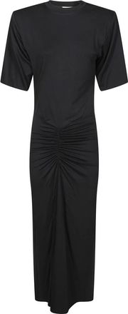 Andamane Femme, Robes, Noir, Taille: 38 FR Maxi Abito MM Viscosa
