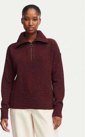Barbour Pullover Lavensdale LKN1579RE97 Dunkelrot Relaxed Fit